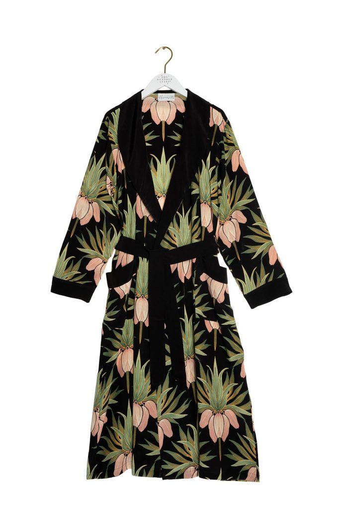 OS Gown - Deco Bud Black - Respire Living